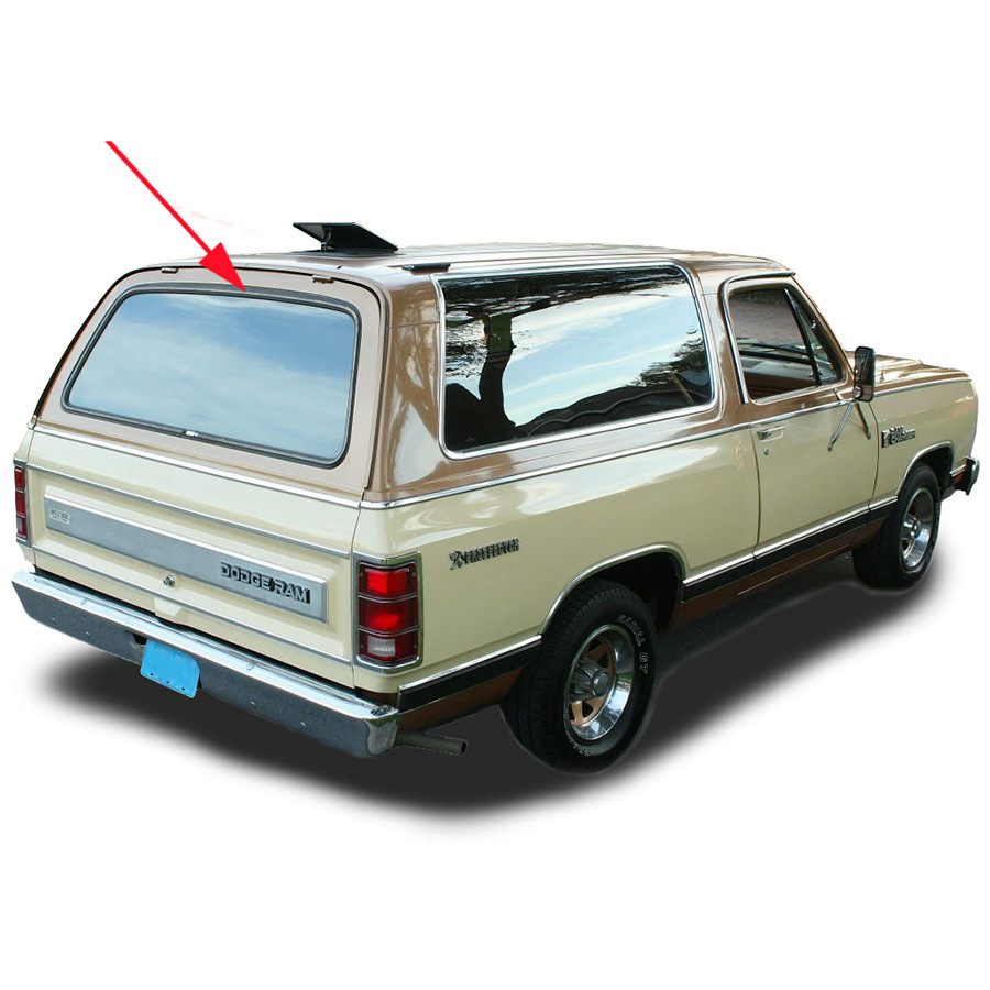 1981-1993 Dodge Ramcharger Rear Liftgate Seal With Groove for Lock Strip