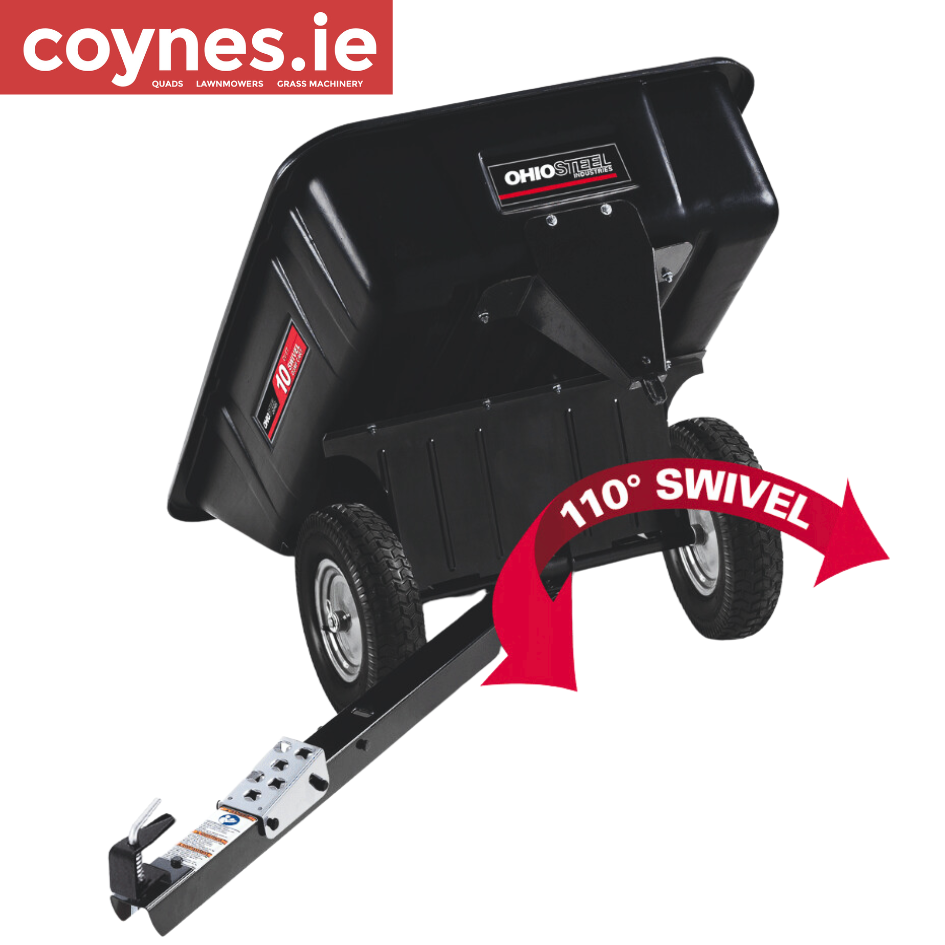 Ride On Lawnmower Steel/PVC Swivel Tipping Trailer €375