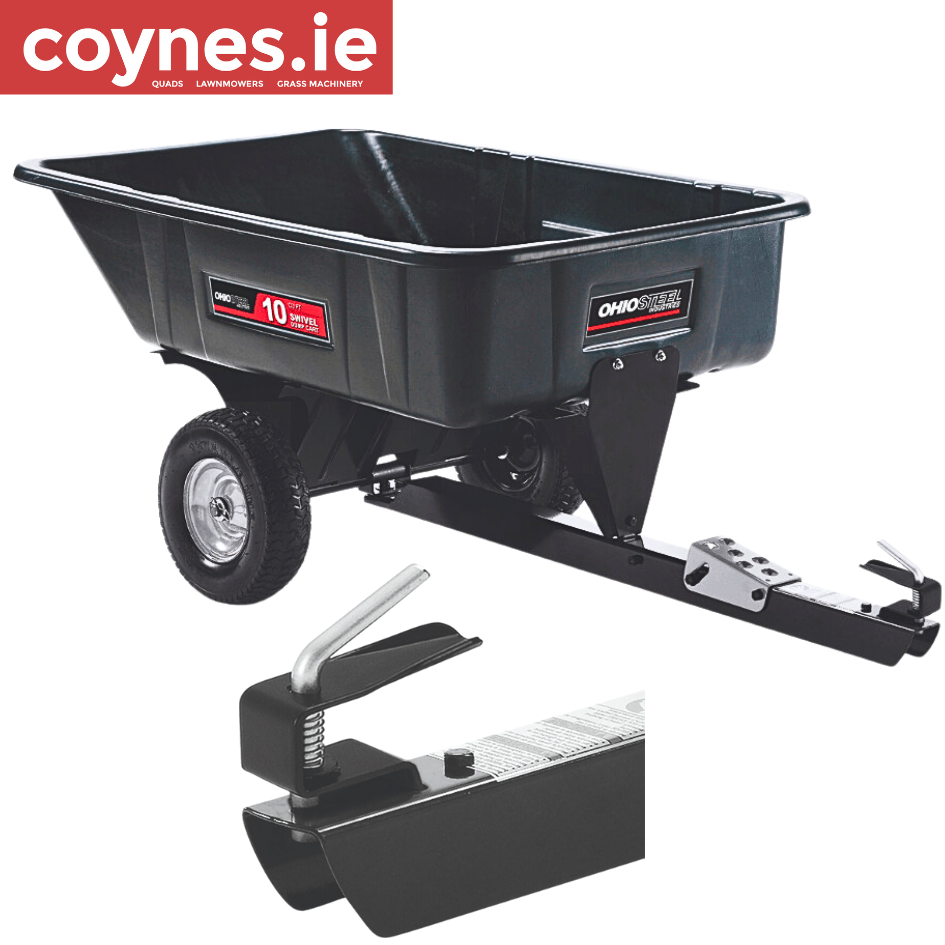 Ride On Lawnmower Steel/PVC Swivel Tipping Trailer €375