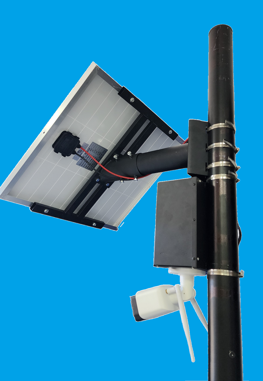 DUAL PANA 180 CAMERA (WIFI) 100 Watt SOLAR POWERED SECURITY CAMERA ...