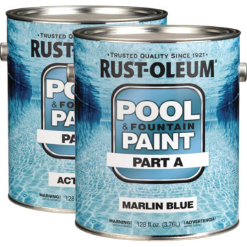 2 Gallon Rust-Oleum High Build Epoxy Pool Paint Kit - White