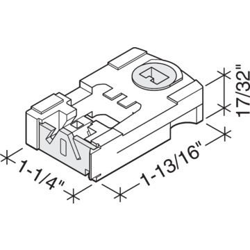 9/16" Spiral Balance Pivot Lock Shoe, Package of 2