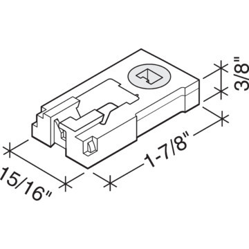 3/8" Spiral Balance Pivot Lock Shoe, Package of 2