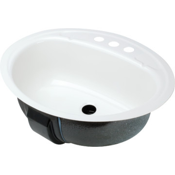 Bootz 16 X 19" Oval Lavatory Sink White Porcelain Steel