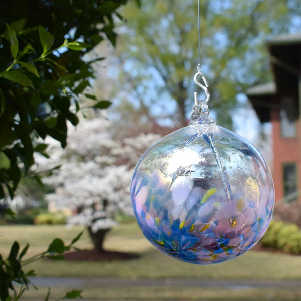 Blown Glass Hanging Witch Ball | Artist Made in the USA