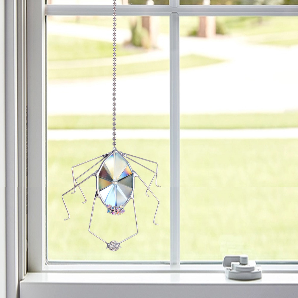 Glass Crystal Spider Suncatcher | American Made