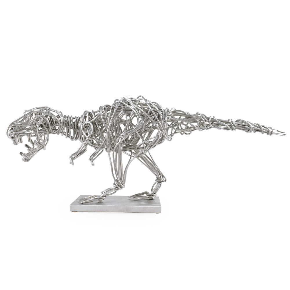 Twisted Wire T-Rex Dinosaur Sculpture Handmade in the USA