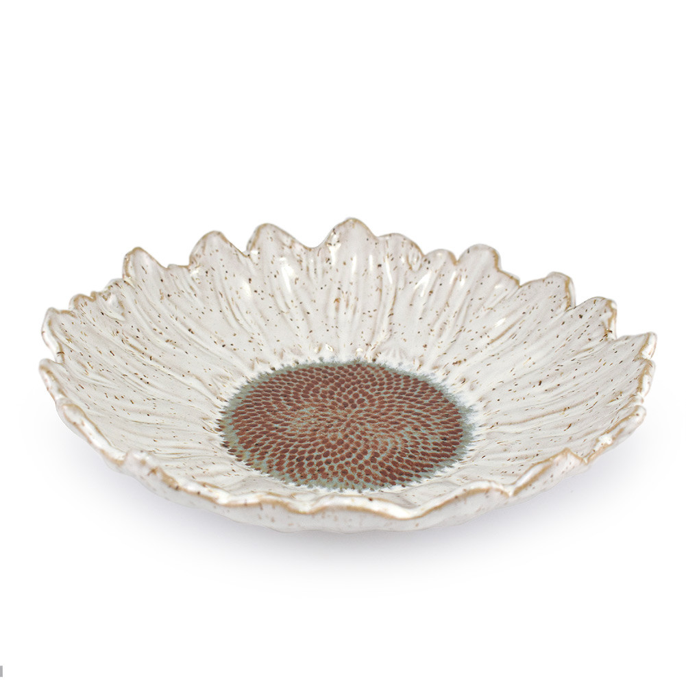 Stoneware Pottery Sunflower Bowl | Made in the USA