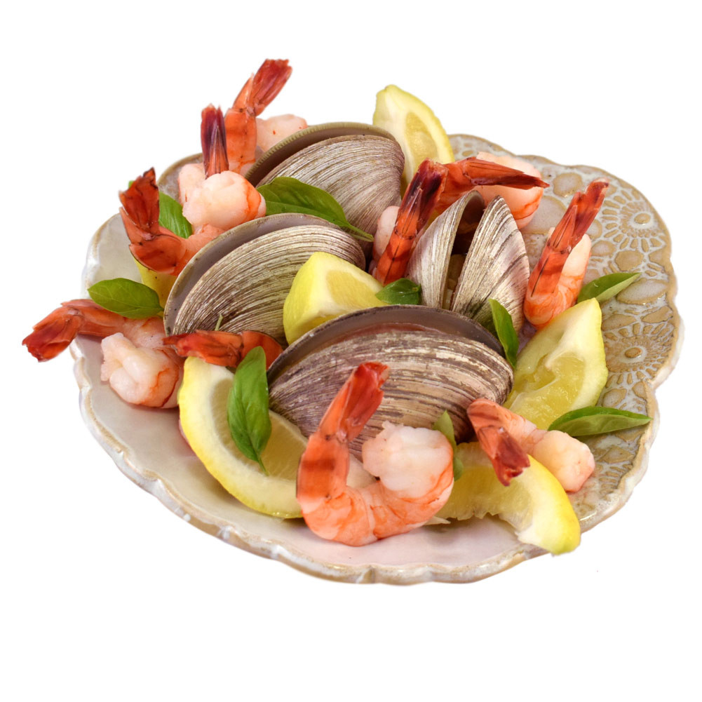 White Sand Pottery Collection: Shallow Scallop Shell Bowl