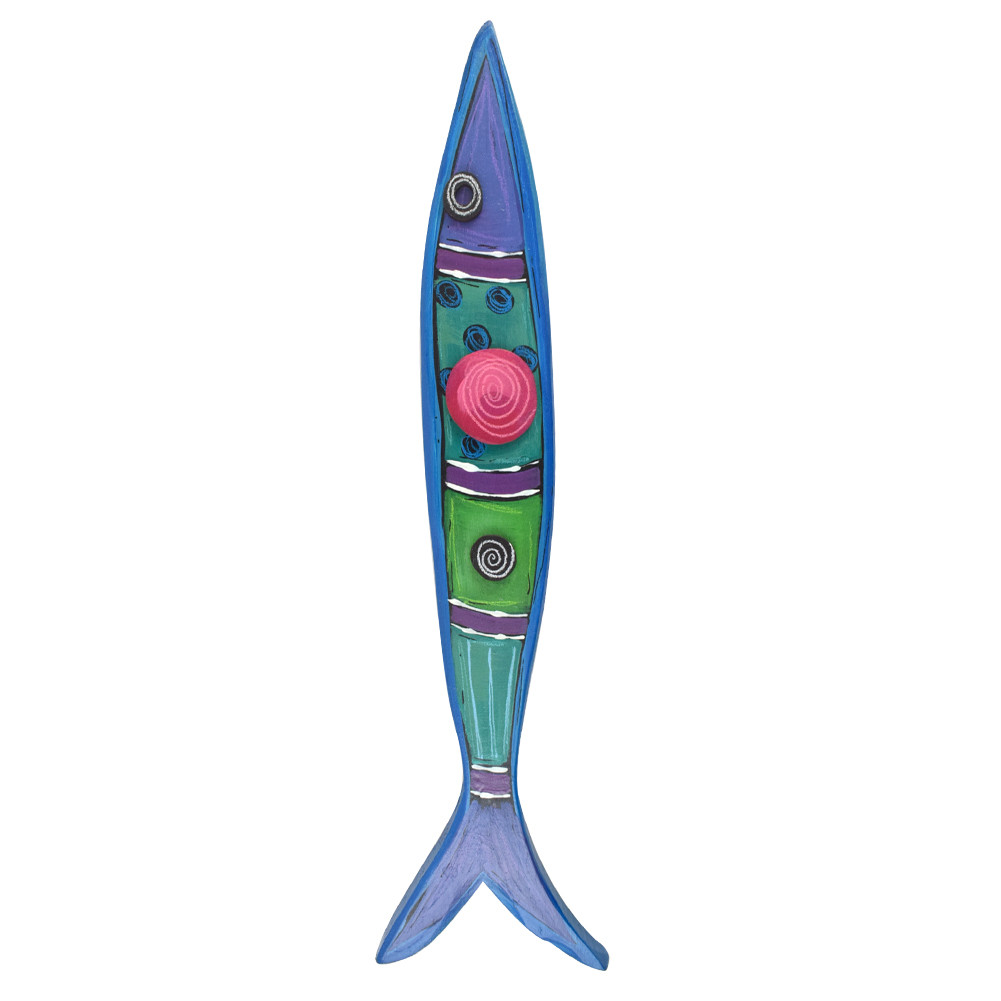 Skinny Fish Hand-Painted Wall Art by Elisa Drumm