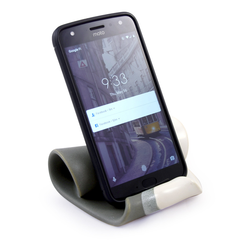 Hilborn Pottery Contemporary Twist Ceramic Phone Stand