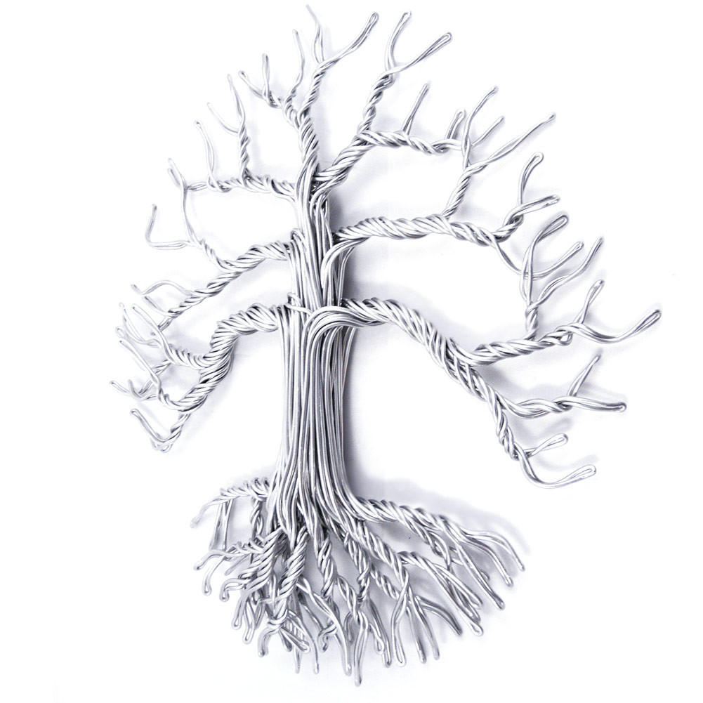 Aluminum Wire Tree of Life Wall Sculpture | Indoor Outdoor