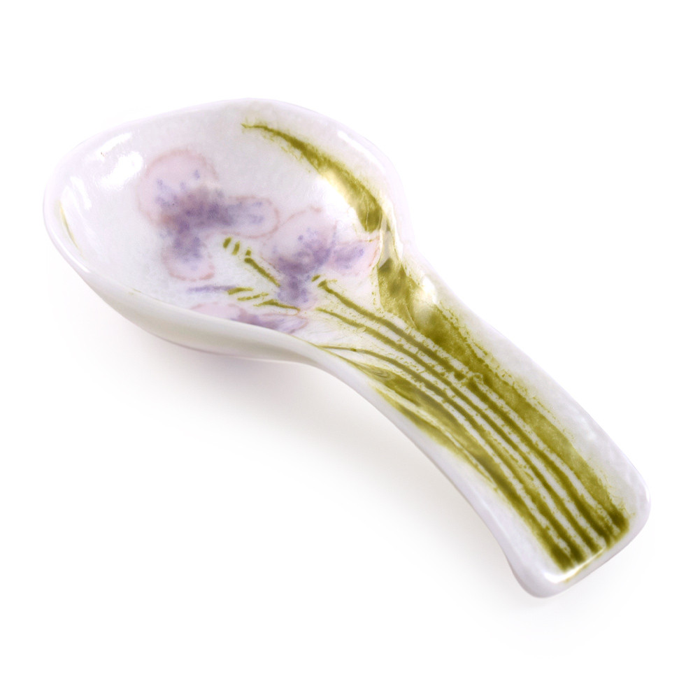 Fused Glass Floral Pattern Spoon Rests