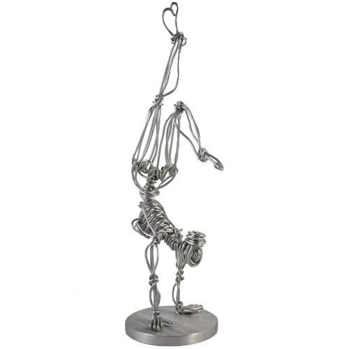 Aluminum Wire Handstand Sculpture Handmade in the USA