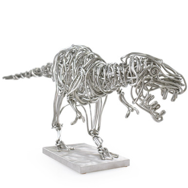 Twisted Wire T-Rex Dinosaur Sculpture Handmade in the USA