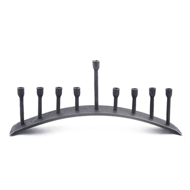 Forged Iron Arch Menorah Artisan-Crafted in America
