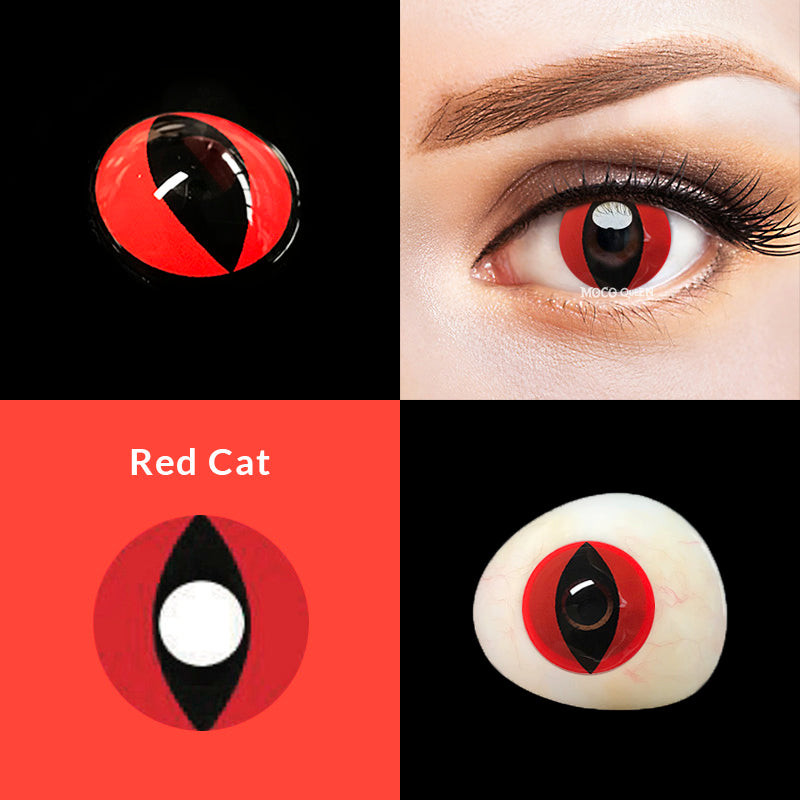 Scarlet Witch Red Zombie Contact Lenses | MocoQueen-14.5mm, 3 Months Use