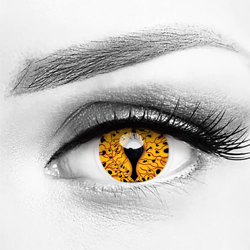 Dragon Maid Gold Yellow Contact Lenses (Prism Ballast-Prevents Rotating Technology) | MocoQueen