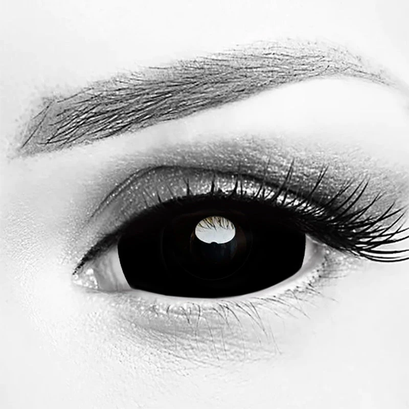 Walking Dead Zombie Sclera 22mm Halloween Off White Contacts | MocoQueen