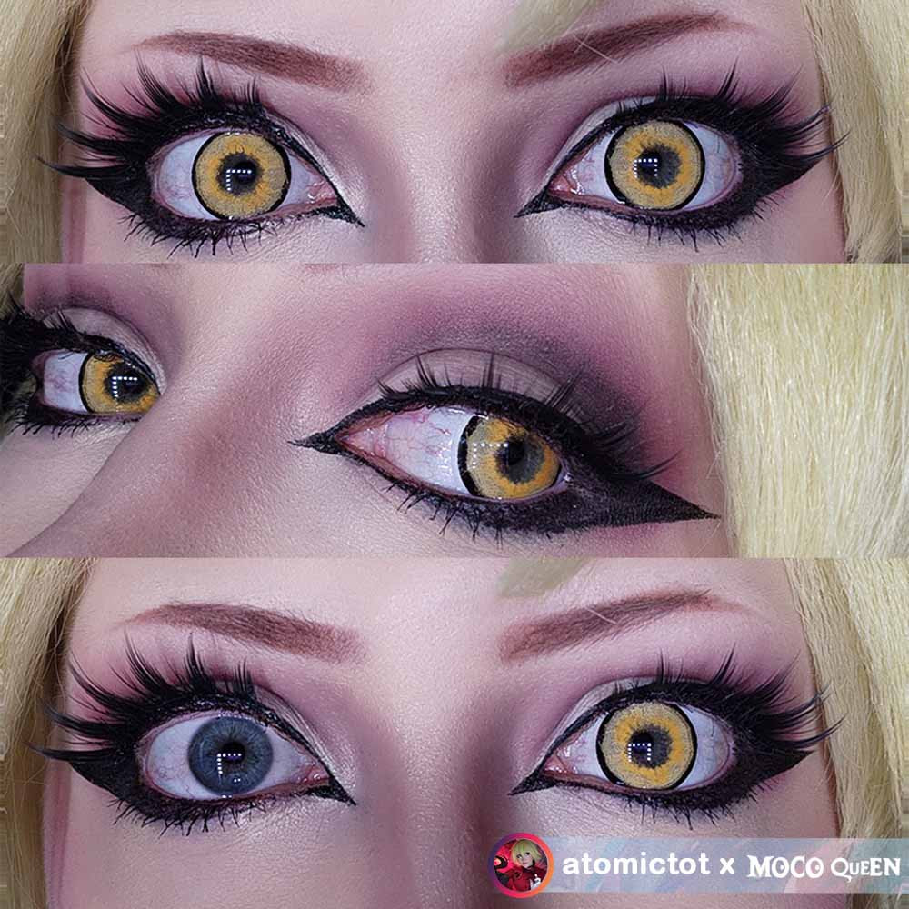 Yellow Contact Lenses | Anime Yellow Eye Contacts | Yellow Colored Contacts