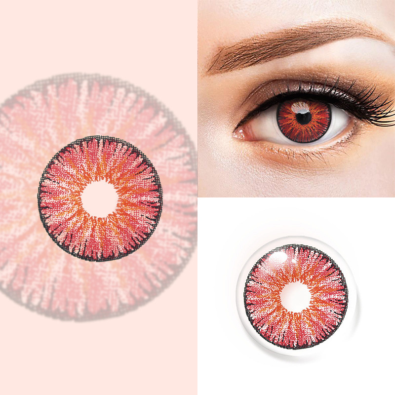 Digital Circus Jester Pomni Red Costume Contacts | MocoQueen