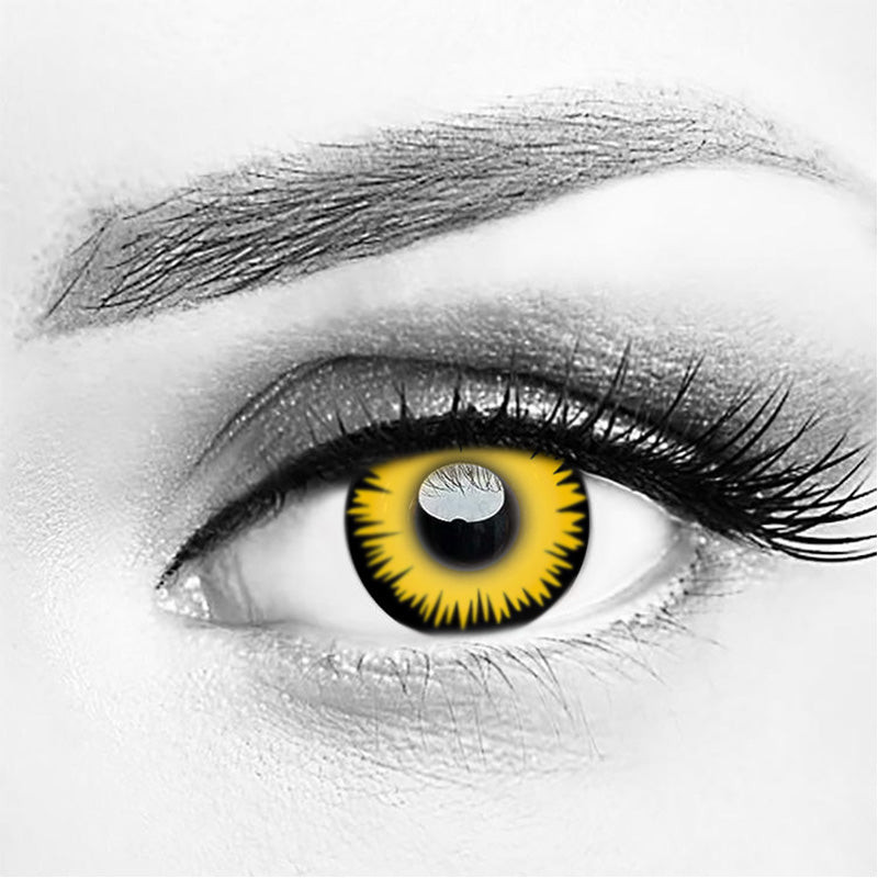 Yellow Contact Lenses | Anime Yellow Eye Contacts | Yellow Colored Contacts