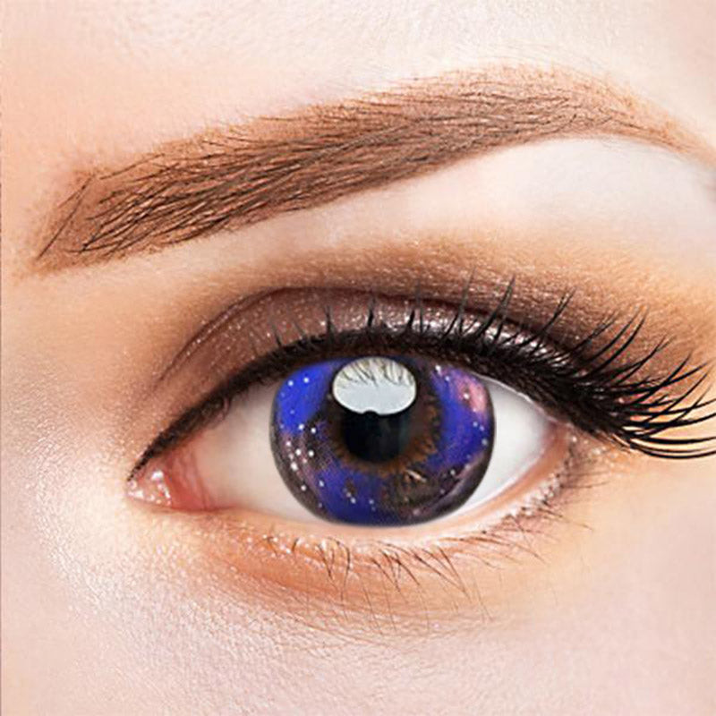 Violet Galaxy Interstellar Red Contacts | MocoQueen-14.5mm, 3 Months Use