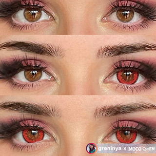 Red Colored Contacts | Red Halloween Contacts | Red Pattern Colored ...