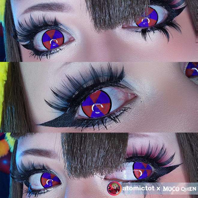 Digital Circus Jester Pomni Red Costume Contacts | MocoQueen