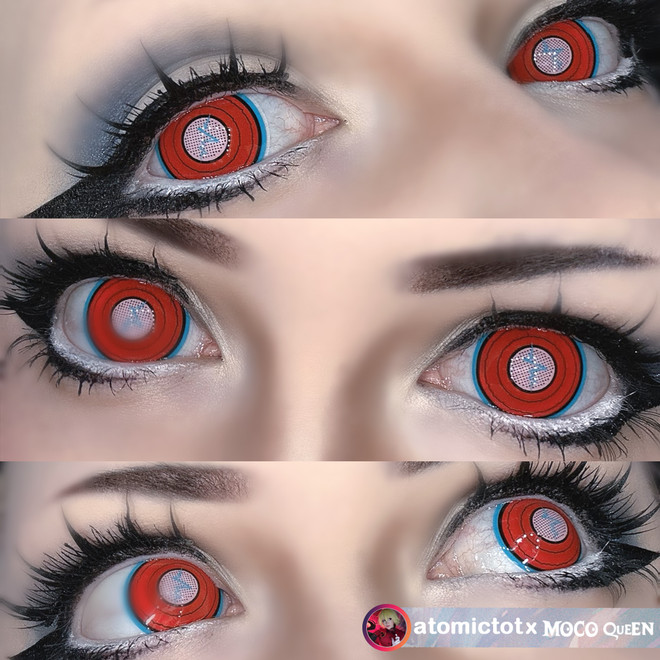 Vox Static Pink 17mm Mini Sclera Costume Contacts | MocoQueen--17mm, 3 ...