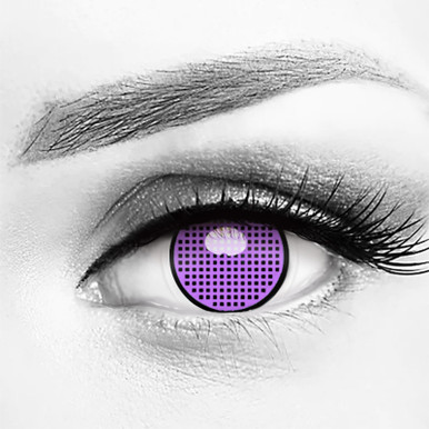 Purple Mesh Halloween Costume Contacts | MocoQueen-14.2mm, 3 Months Use