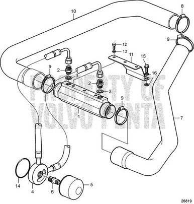Volvo Penta Oil Cooler - Volvo Penta (21657814)