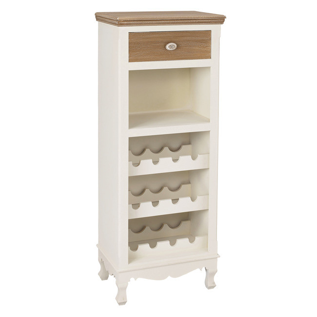 Juliette Wine Rack With Draw Cream