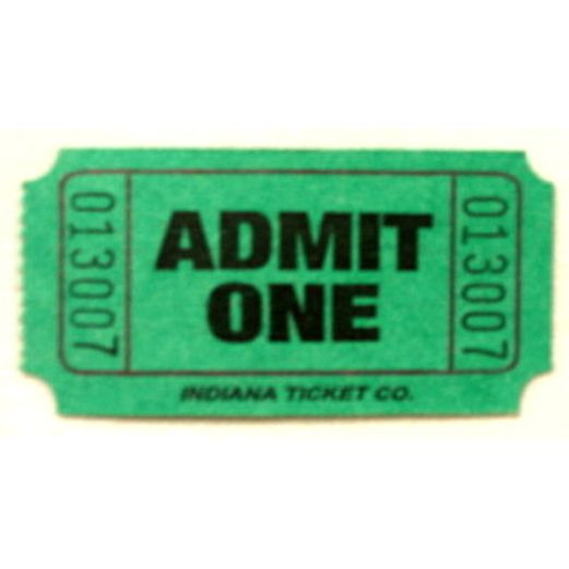 Harry Potter Bag Green Star Ticket Roll - 2,000 Count Raffle Tickets ...