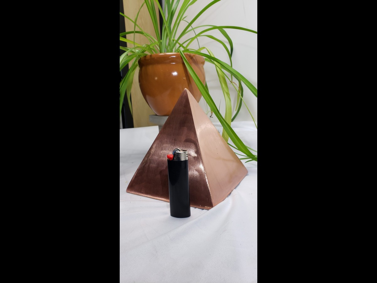 6" Solid Copper Pyramid - 26+ lbs of solid copper - StarStuff.Rocks