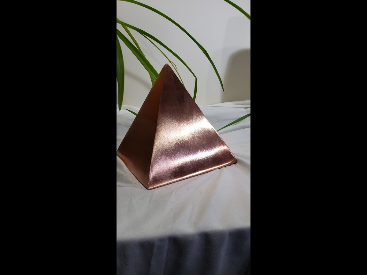 6" Solid Copper Pyramid - 26+ lbs of solid copper - StarStuff.Rocks