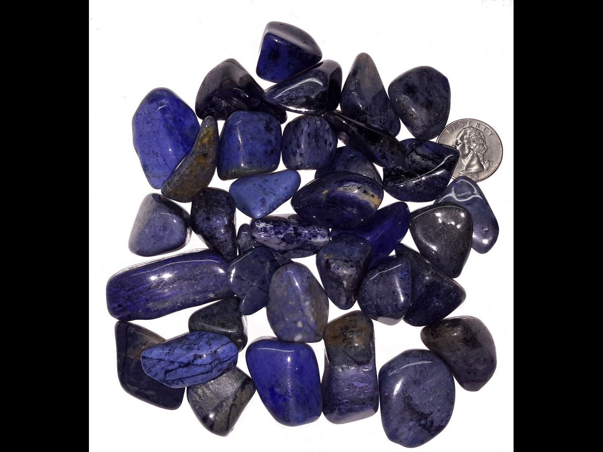 Dumortierite Tumbled Stone - by the pound - StarStuff.Rocks