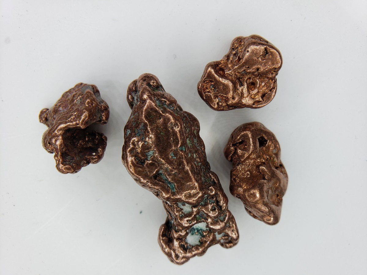 Natural Native Copper Nuggets: 2 oz Lot; Keweenaw Michigan - StarStuff ...