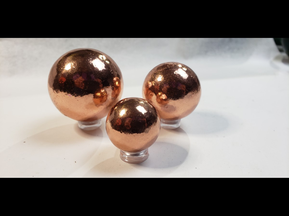 Copper Sphere Set - 3 Spheres/3 Sizes - High Polish Finish - StarStuff ...