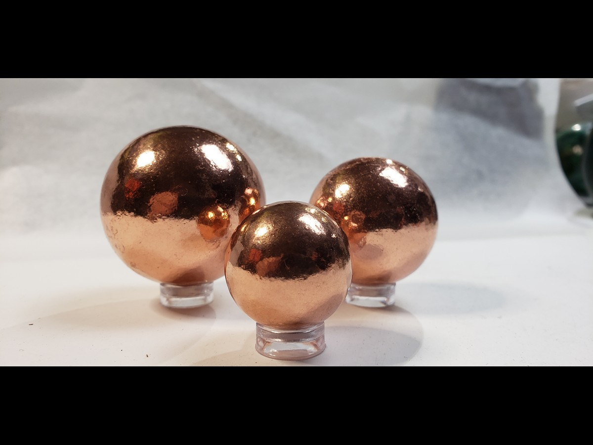 Copper Sphere Set - 3 Spheres/3 Sizes - High Polish Finish - StarStuff ...
