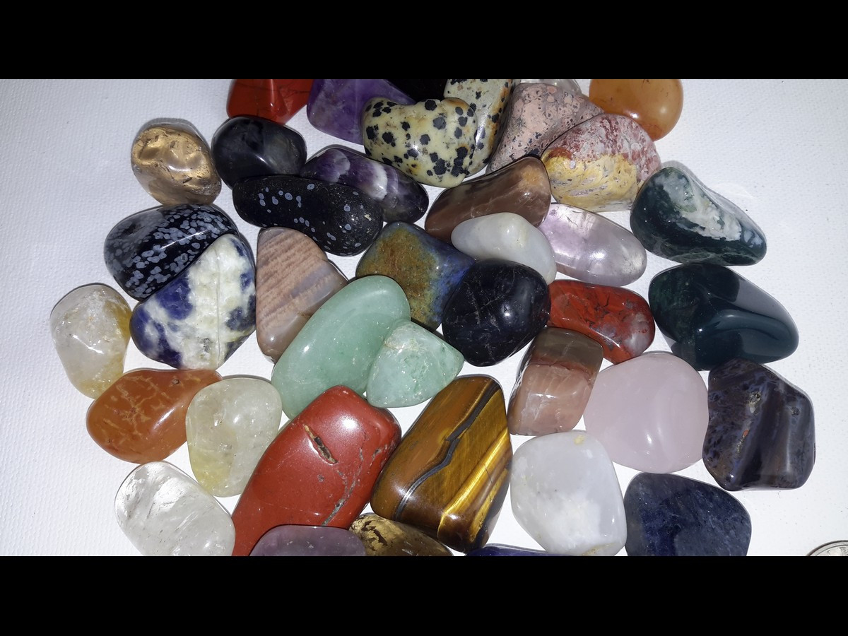 Natural Tumbled Stone Super Mix! 21 Kinds - 42 Stones - StarStuff.Rocks