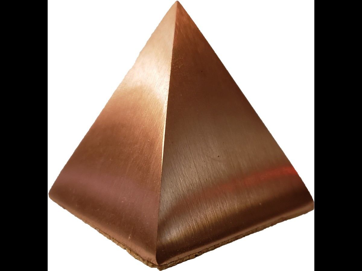 Solid Copper Pyramid - 1 5/8" - StarStuff.Rocks
