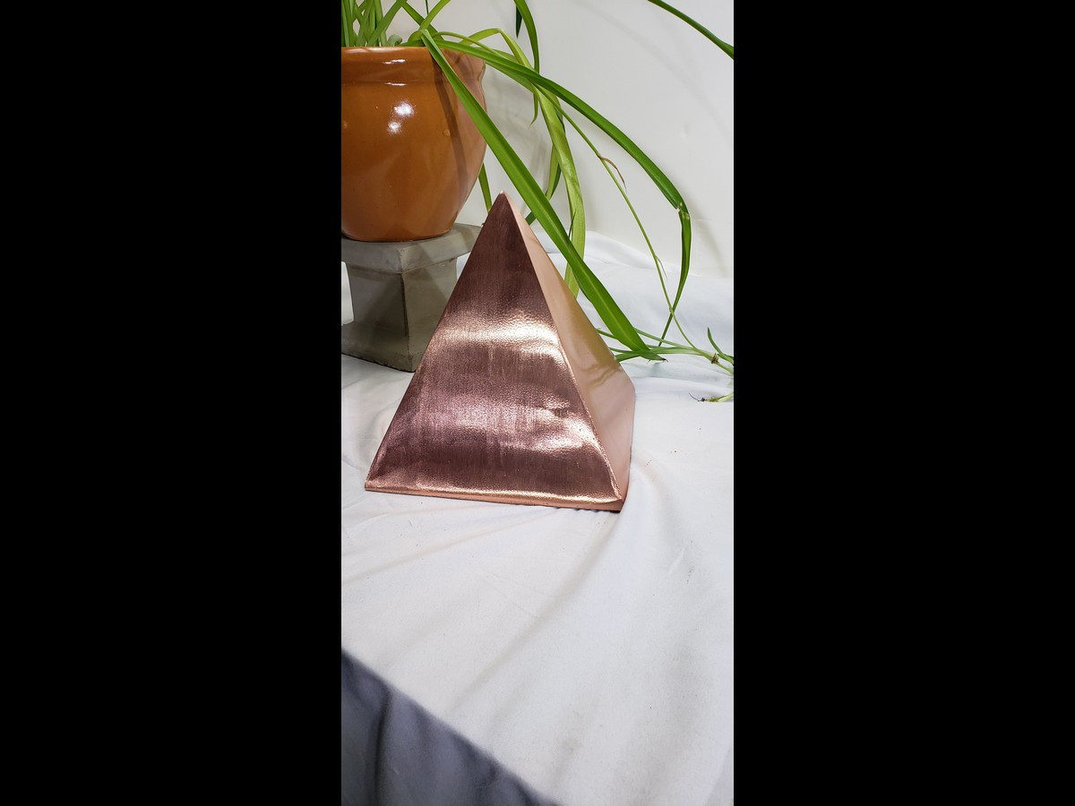 6" Solid Copper Pyramid - 26+ lbs of solid copper - StarStuff.Rocks