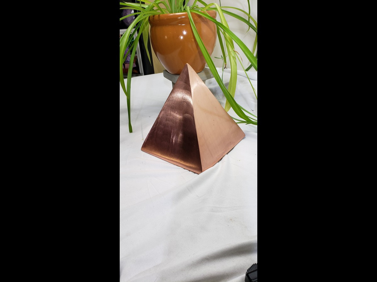 6" Solid Copper Pyramid - 26+ lbs of solid copper - StarStuff.Rocks