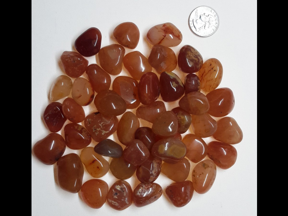 Carnelian Tumbled Stone - by the pound - StarStuff.Rocks