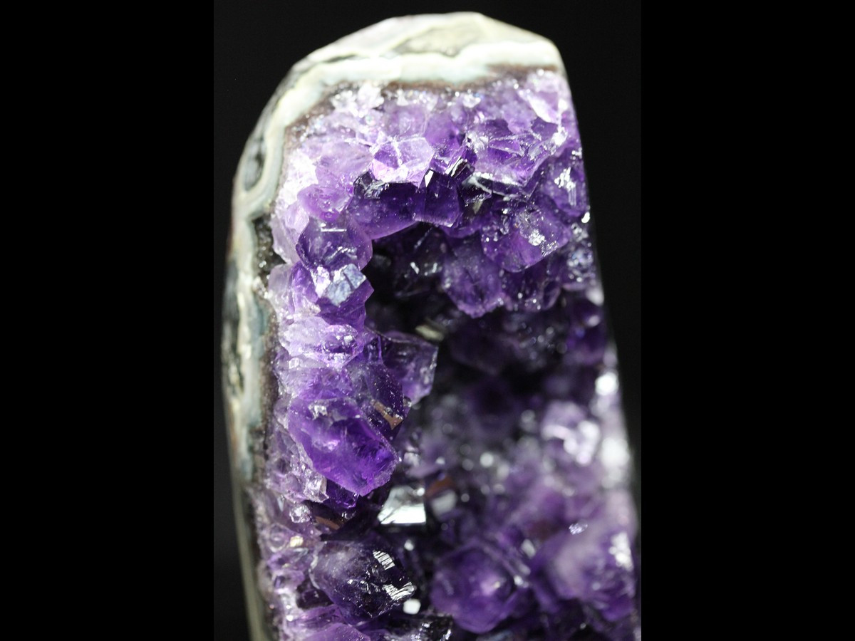 Deep Royal Purple Amethyst w/ Agate Polished Edges from Uruguay ...