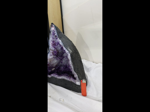 Amethyst Church Crystal Cathedral Geode Tower: Triangle Shape ...