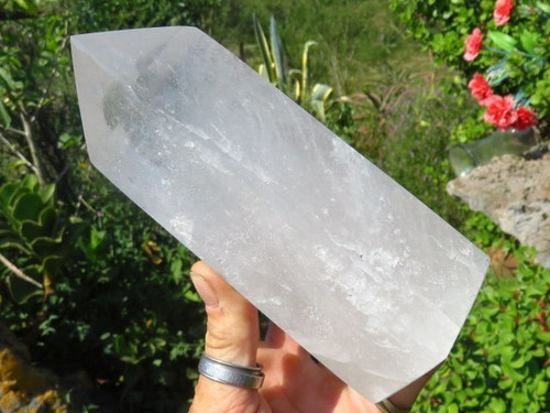 Very Tall Polished Quartz Crystal Point - StarStuff.Rocks