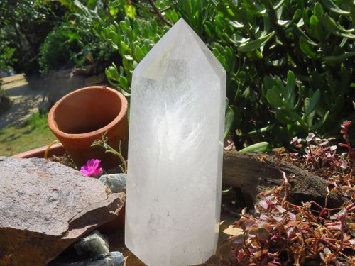 Very Tall Polished Quartz Crystal Point - StarStuff.Rocks