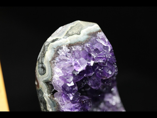 Deep Royal Purple Amethyst w/ Agate Polished Edges from Uruguay ...